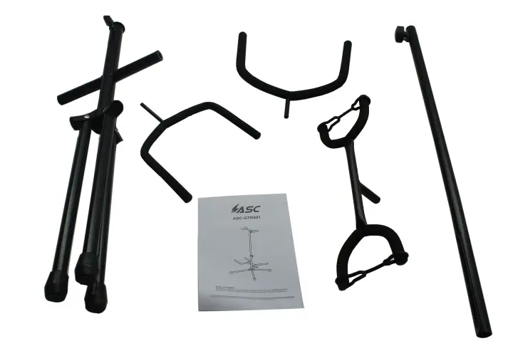 American Sound Connection ASC-GTR001 Pro Audio Double Guitar Stand with ...