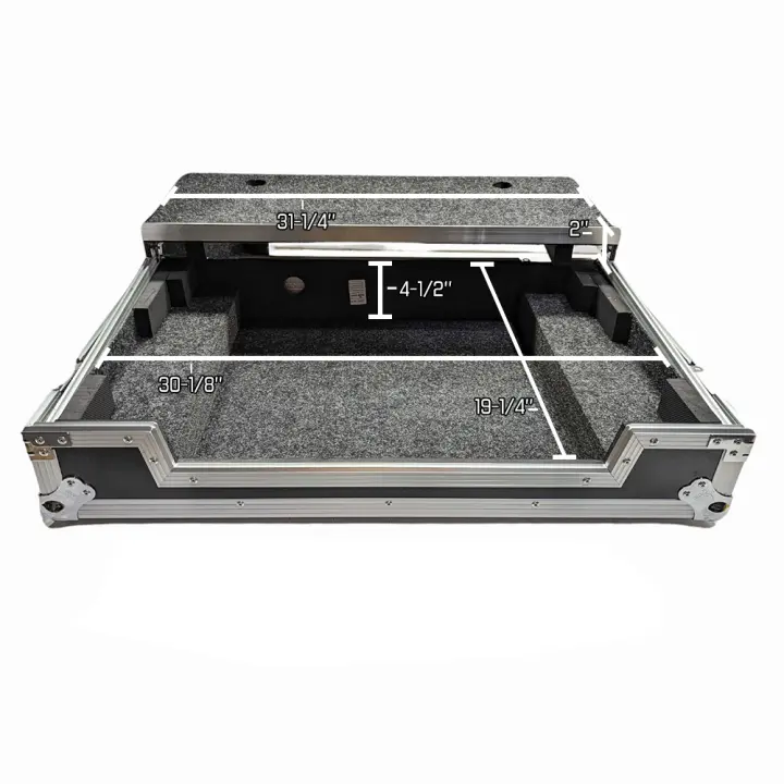 Harmony Cases HCDDJFX10LTW Custom DJ Case with Laptop Tray and Wheels ...