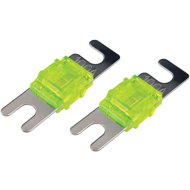 Kicker 46AFS100 Car Audio AFL (Mini ANL Fuses) 100 Amp Fuse 2 Pack Pair ...
