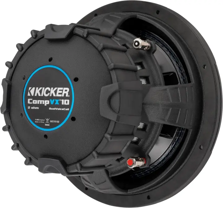 Kicker 50CVX104 Car Audio CompVX 4-Ohm 600 RMS 10 Inch Subwoofer ...