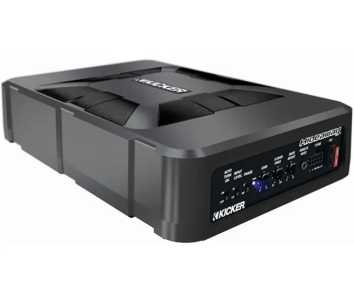 Kicker 51HS8 Car Audio Hideaway 8" Powered Subwoofer - 150W RMS Amp ...