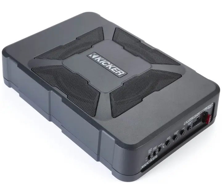 Kicker 51HS8 Car Audio Hideaway 8" Powered Subwoofer - 150W RMS Amp ...