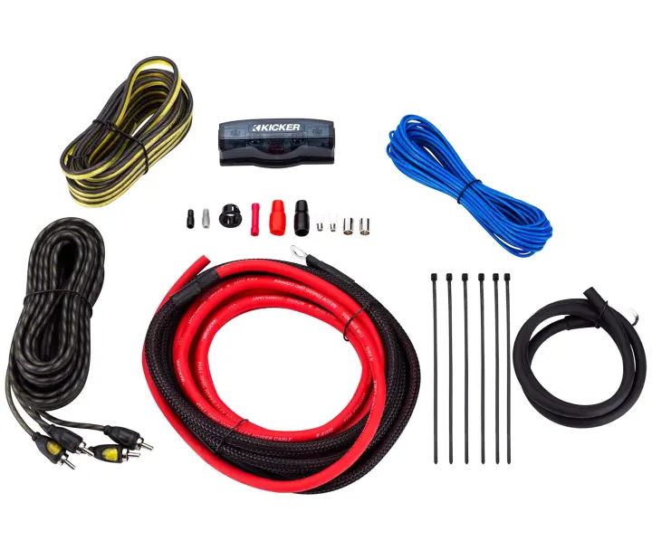 Kicker 47VK6 6AWG Complete Amplifier Wiring Kit with 2-Channel ...