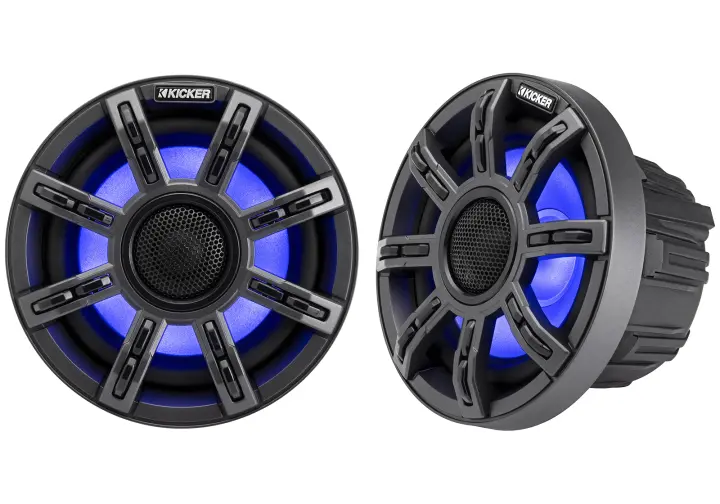 Kicker 51MSC8 Premium Marine Boat Audio 8-Inch 200W RMS Power 4-Ohm 2 ...