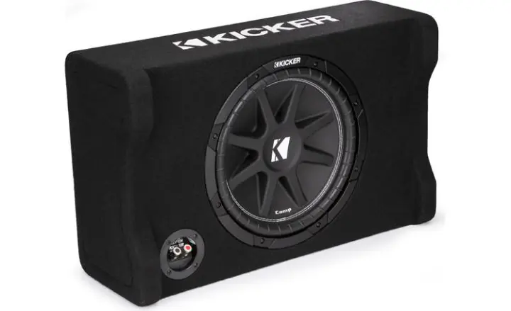 Kicker 48CDF124 Single 12-Inch Down-Firing Comp 2-Ohm Loaded Subwoofer ...