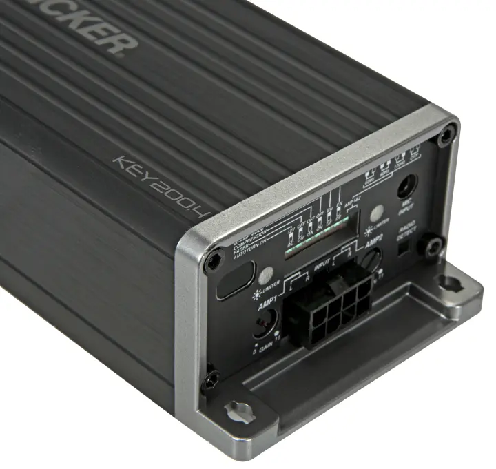 Kicker 47KEY2004 Car Audio Smart DSP 4 Channel Speaker Amplifier 40 ...