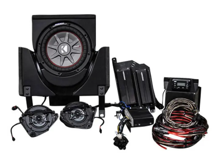 Kicker 45CX33 Can-AM Maverick X3 UTV SSV Works Loaded Amp, 2 Speaker ...
