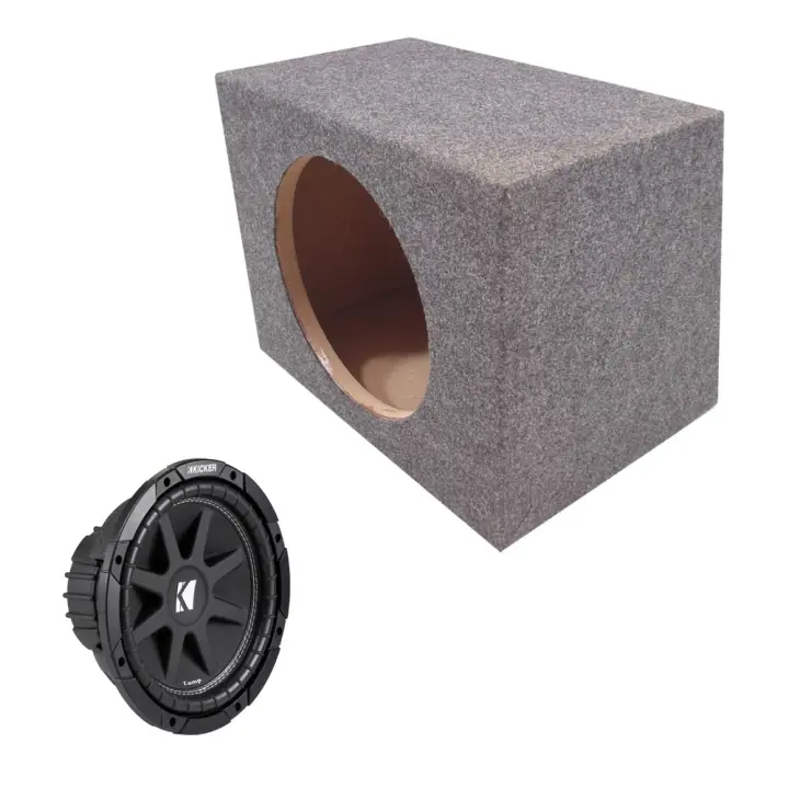 Single 15" Rear Fire Kicker Loaded C15 Subwoofer Box (10C15-4)