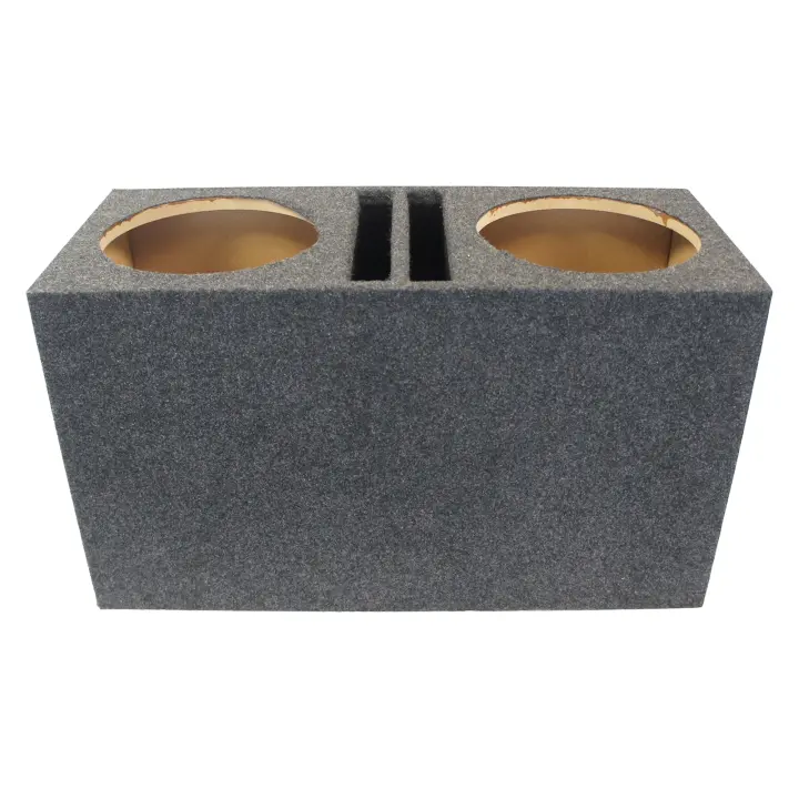 Car Audio Dual 12" SPL Bass Subwoofer Labyrinth Vent Sub Box Stereo ...