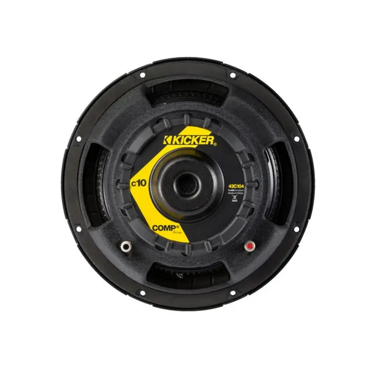 Kicker 43C104 Comp C10 Series 10 Inch Car Audio Subwoofer 150 Watt RMS ...
