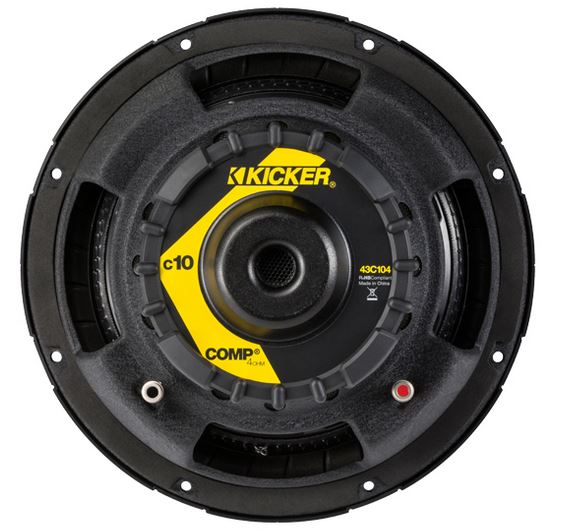Kicker 43C104 10" Comp C10 Series Sub | KIC16-43C104-N