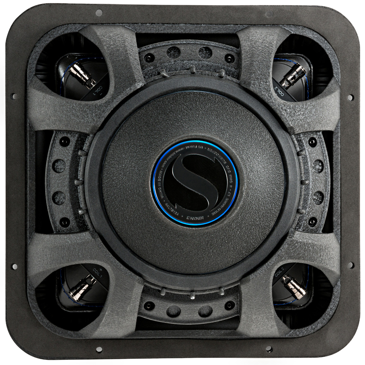 Kicker 44L7S152 Car Audio Solobaric 15" Subwoofer Square L7 Dual 2 Ohm ...