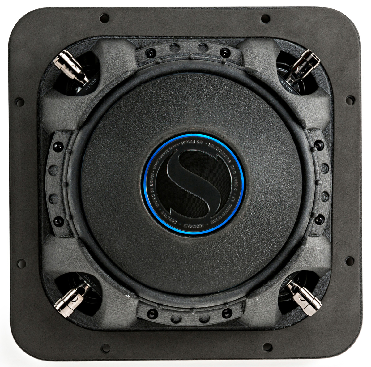 Kicker L7S8 Car Audio Solo-Baric 8 Subwoofer Square L7 Dual 4 Ohm Sub ...