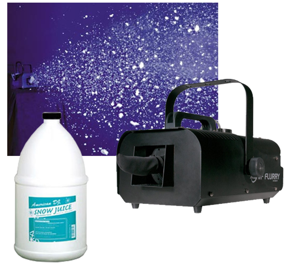 American DJ VF Flurry Hiigh Output 600W Snow Machine with Gallon Fluid ...