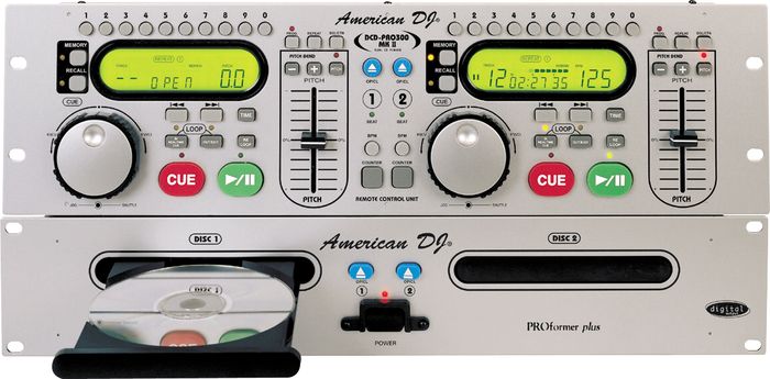 American Audio DCD-PRO300 MKII Pro DJ Rack Mount Dual CD Player | DCD ...