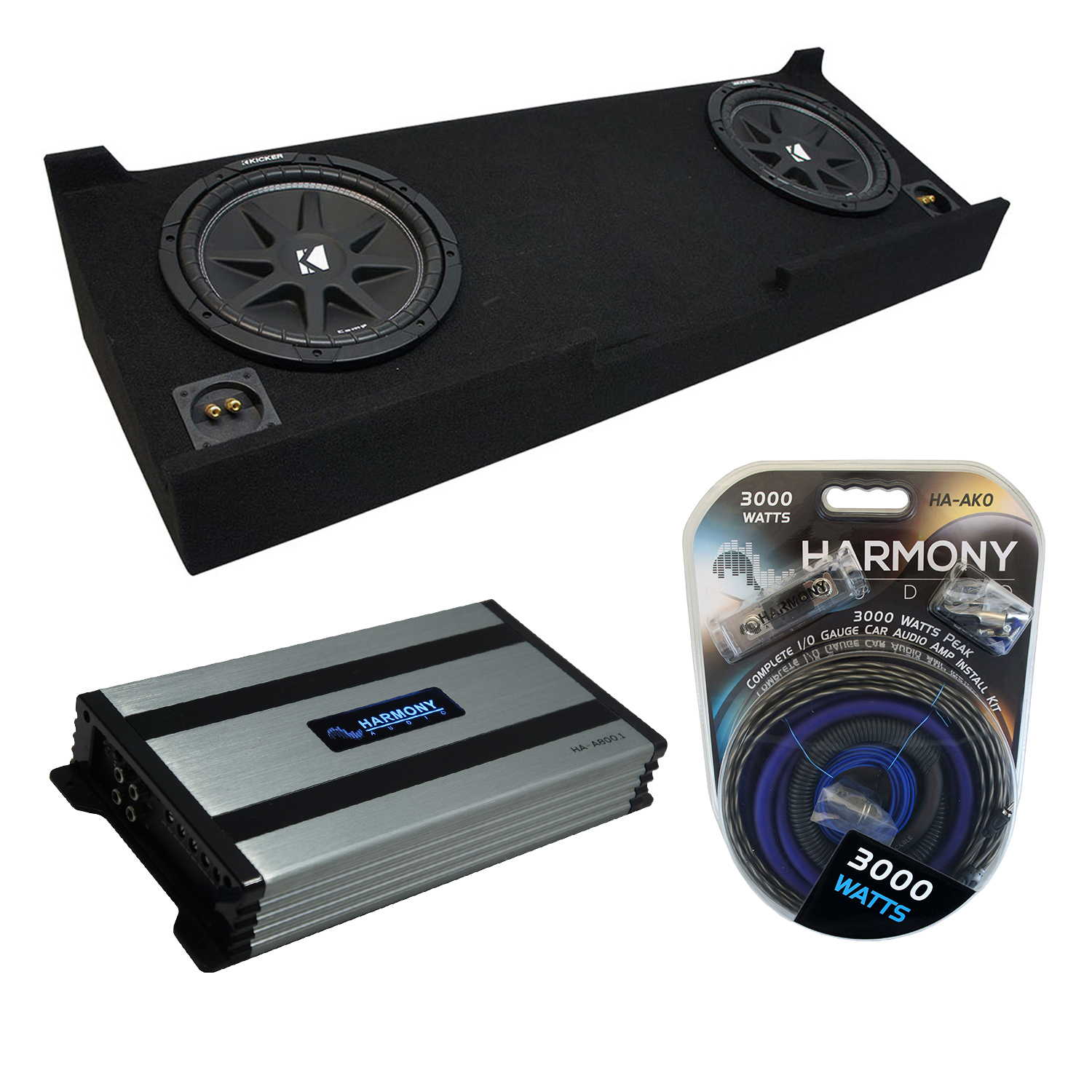 Compatible with 2007-2013 Chevy Silverado Crew Cab Truck Kicker Comp ...