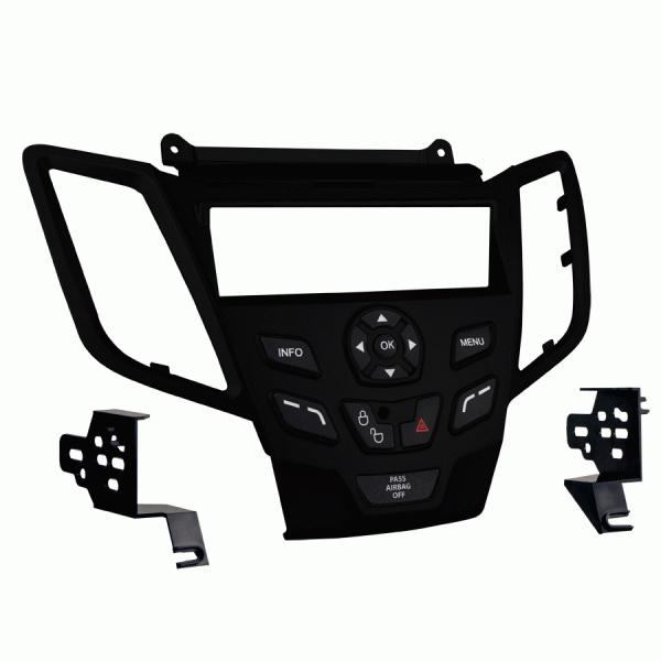 Metra 99-5825B Black Single DIN Dash Install Kit for 10-Up Ford Fiesta ...