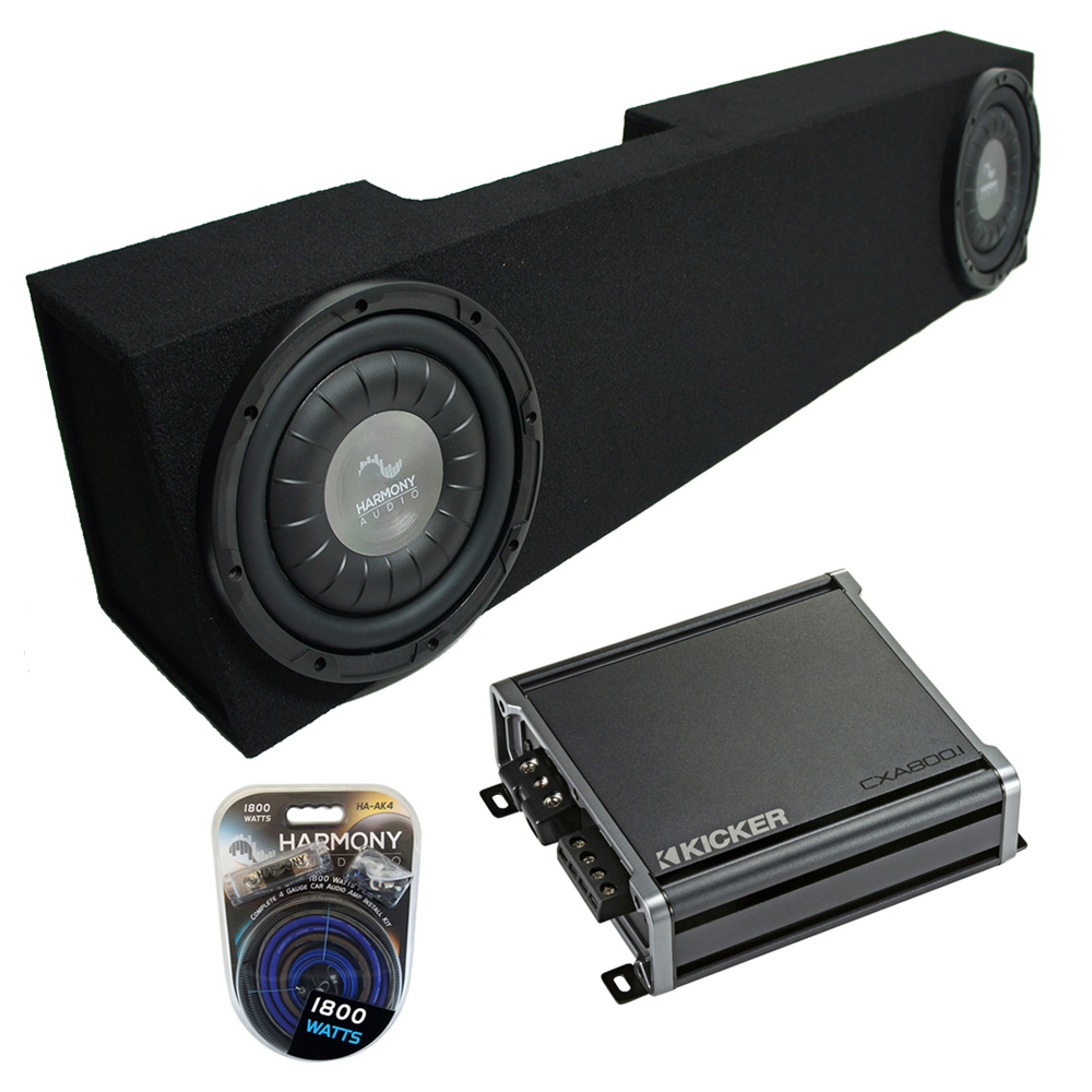 Compatible with 2006-2015 Dodge Ram Mega Cab Harmony F104 Dual 10" Sub ...