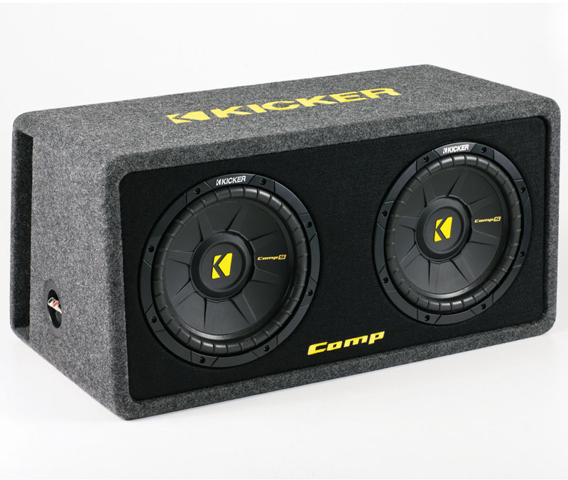 Kicker DCWS10-2 Dual CompS Dual 10" Loaded 1200 Watt Ported Subwoofer ...
