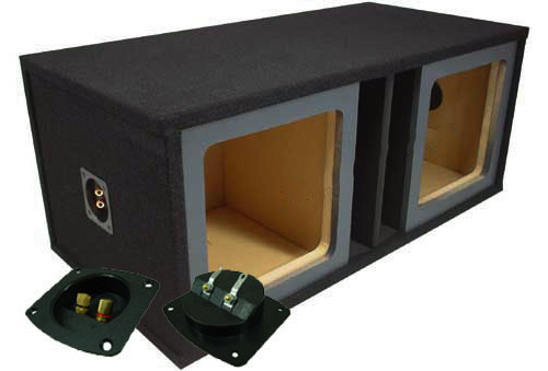 Car Audio Dual 10" Vented Square Paintable Sub Box fits Kicker L7 ...