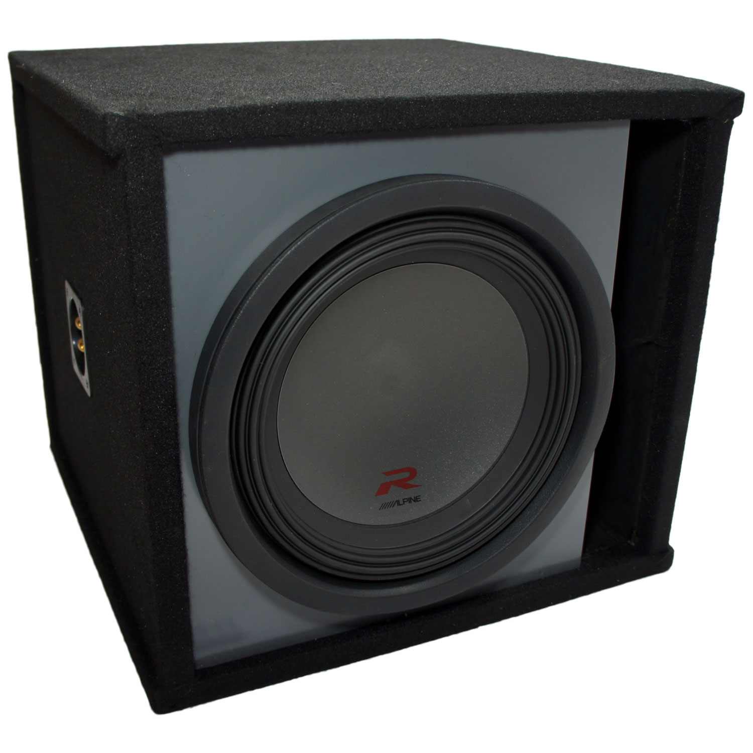 Universal Car Stereo Paintable Ported 12" Alpine Type R R-W12D4 Sub Box ...