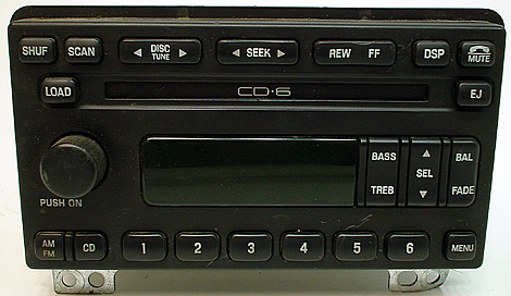 2002 Ford F150 Factory Stereo 6 Disc CD Chnger OEM Radio R-2181-1