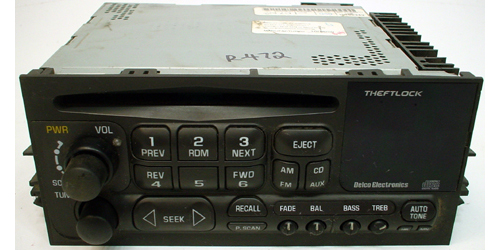 2000-2002 GMC Yukon XL 2500 Factory AM Mono FM Stereo Radio CD Player R ...
