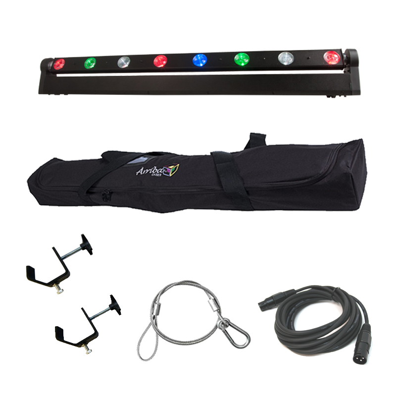 American DJ Sweeper Beam Quad 8 Zone Sweeping Wash & Chase LED Color ...