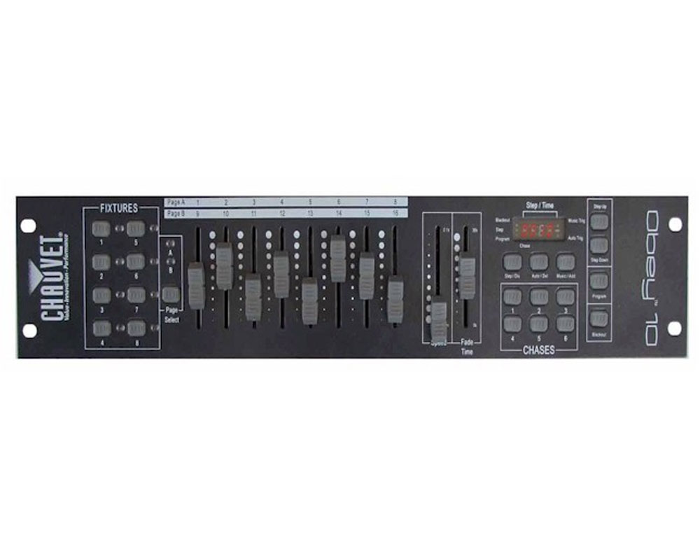 Chauvet DJ Lighting Obey 10 Compact 16 Channel DMX Light Controller ...