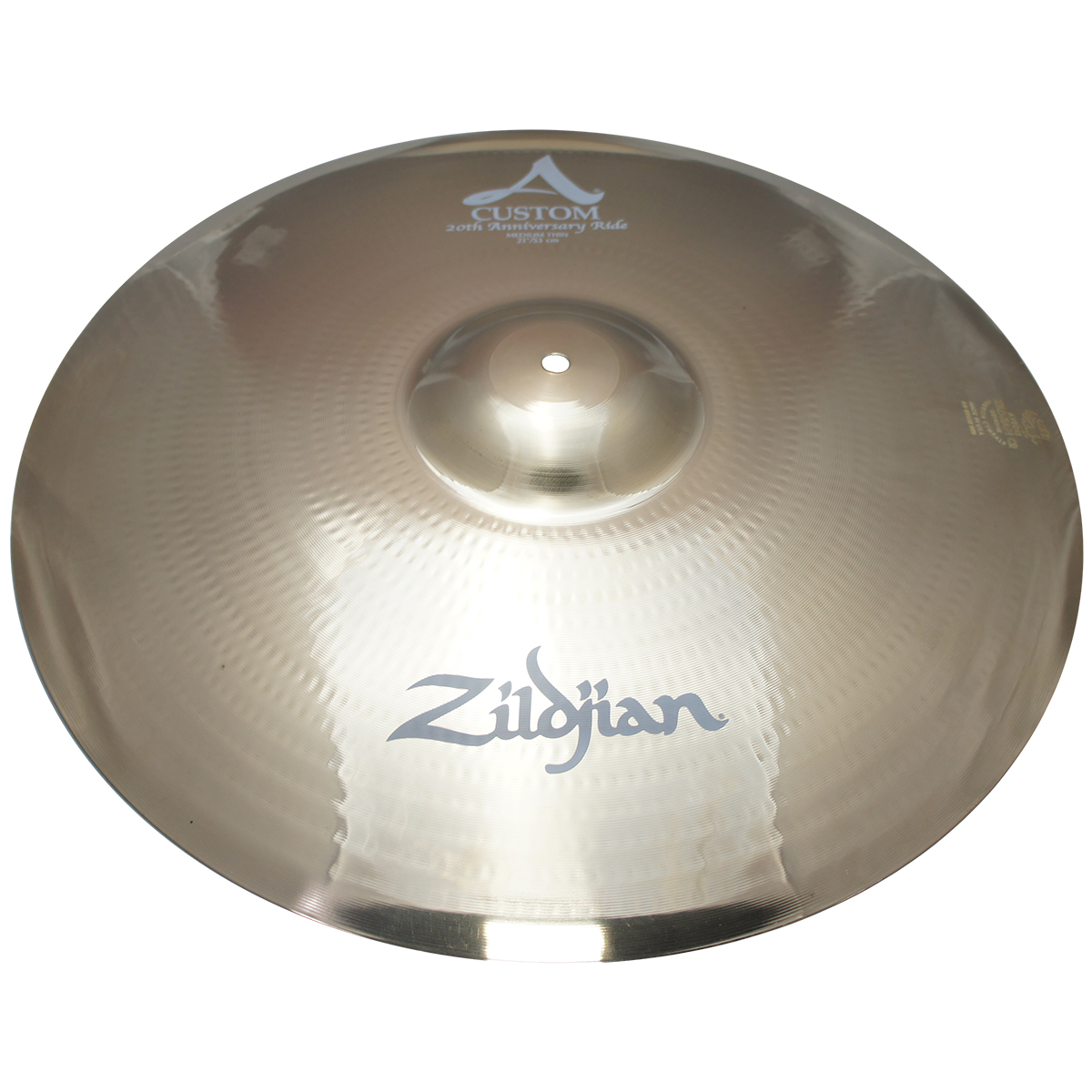 Zildjian 21" A Custom 20Th Anniversary Ride Cast Bronze Drumset Cymbal ...