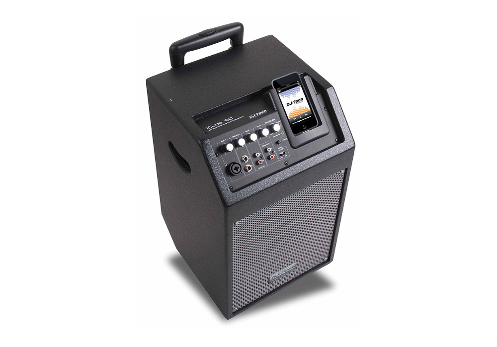 DJ Tech iCube 90 Wireless PA System with iPod Dock & Talkover for ...