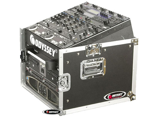 Odyssey Cases FZ1006 ATA Combo DJ Rack Case with 10U Slant & 6U ...