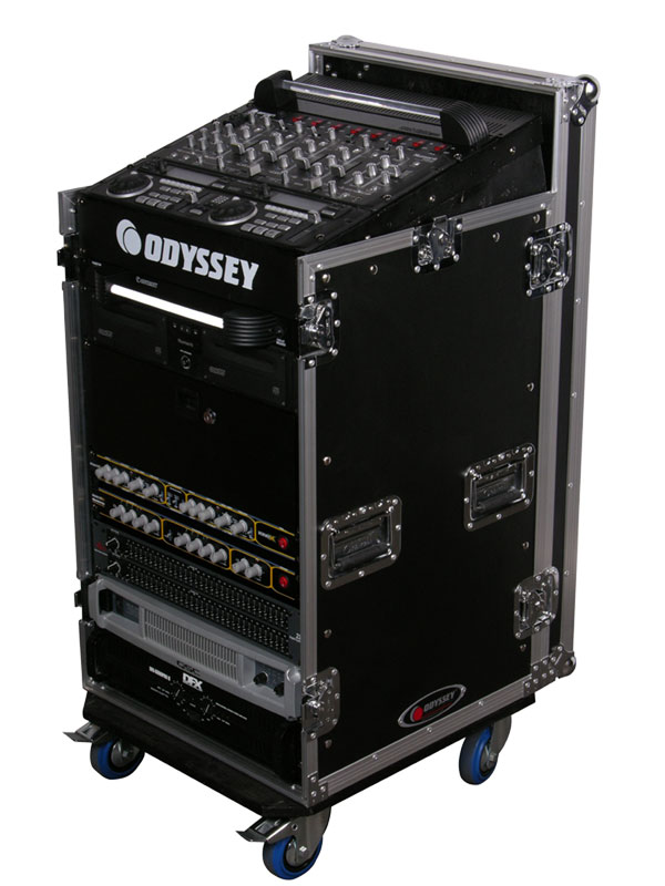 Odyssey Cases FZ1116W ATA Combo Rack DJ/Pro Audio Case with 16U ...