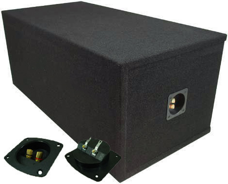 Car Audio Dual 10" Vented Square Paintable Sub Box fits Kicker L7 ...