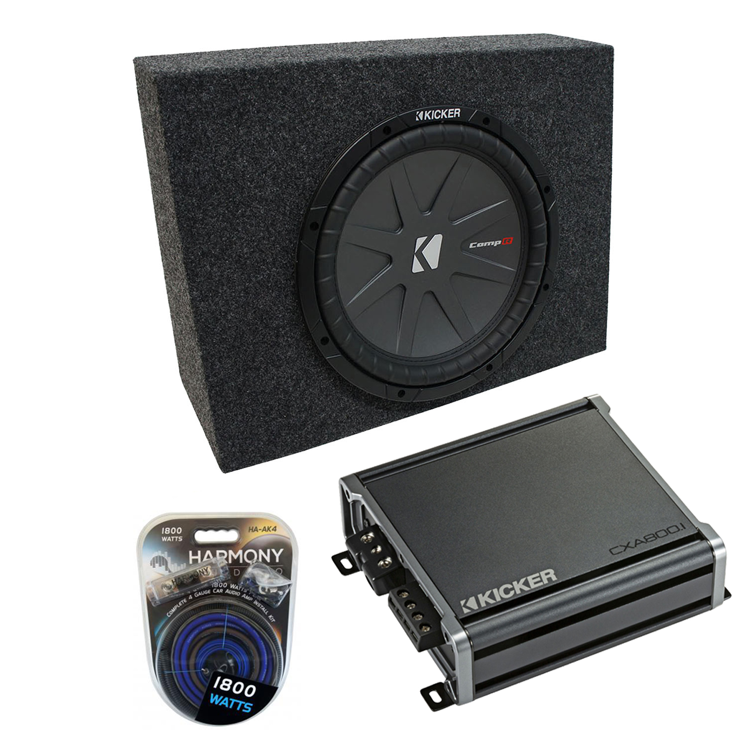Universal Regular Standard Cab Truck Kicker CompR CWR10 Single 10" Sub ...