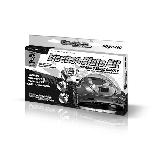 Ballistic SDHP-LIC Hollow Point License Plate Sound Damping Kit with ...