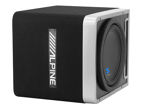 Alpine S-SB12V Single 12" Halo S-Series Preloaded Subwoofer Enclosure ...