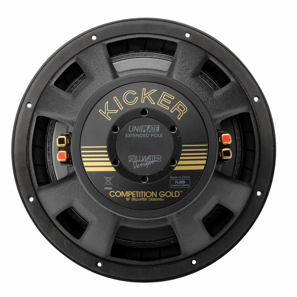 Kicker 50GOLD124 12" Competition Gold Series Dual 4-Ohms 1000W Peak ...