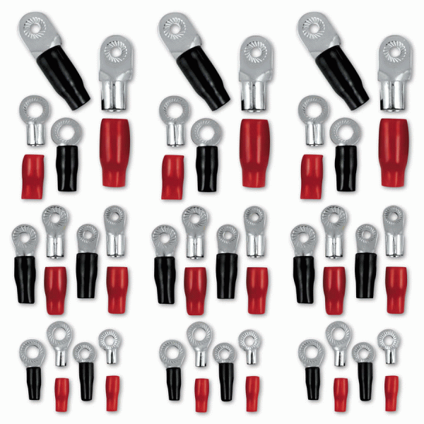 T-SPEC V8-RTN18 Nickel Plated 8 AWG 5/16-Inch Crimp Ring Terminal ...