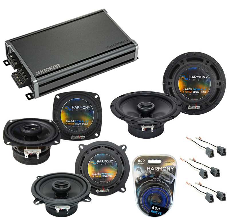 Fits Mitsubishi Mirage 93-96 Speaker Upgrade Harmony R4 R5 R65 & CXA360 ...