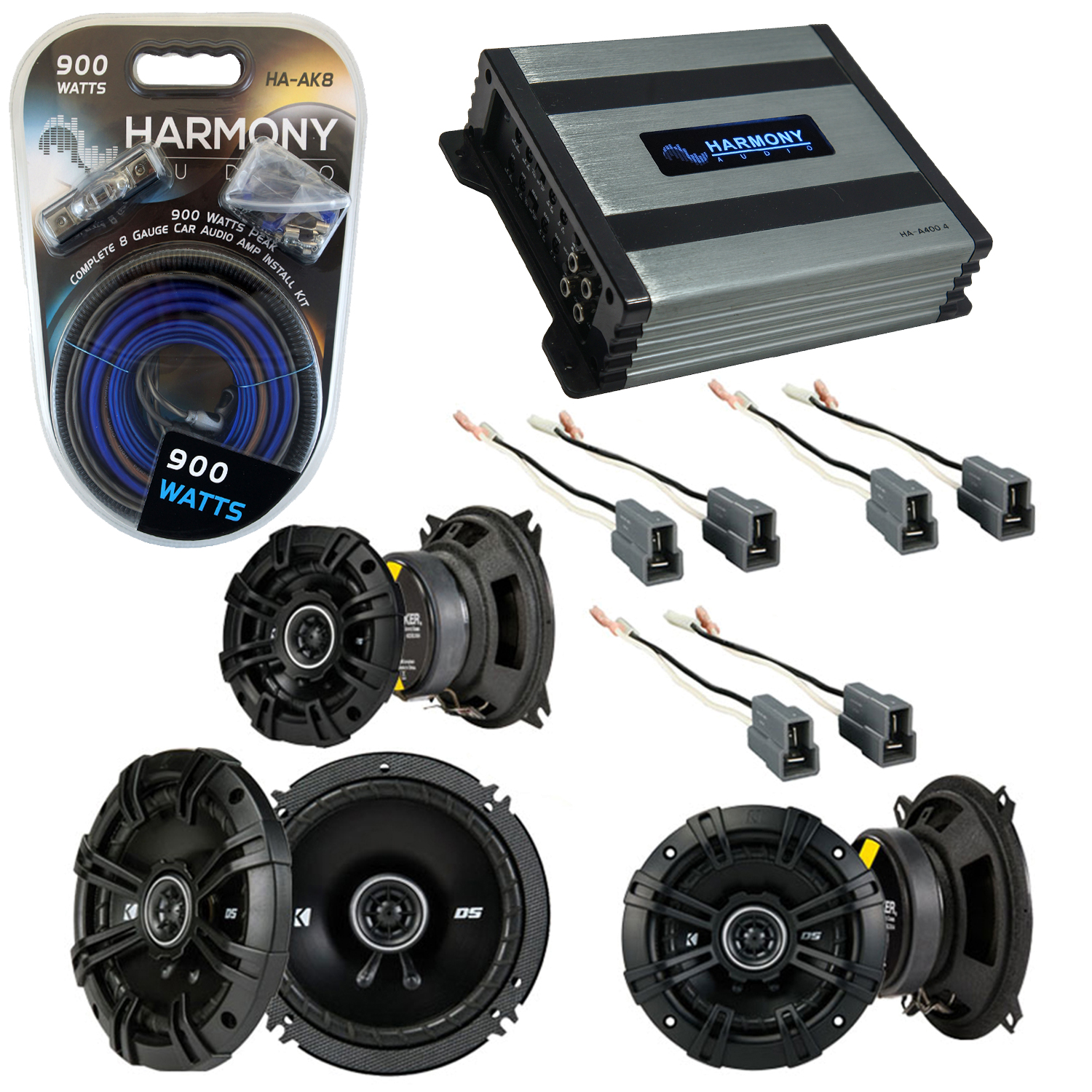 Fits Dodge Colt 1987-1992 Speaker Upgrade Kicker DSC5 DSC4 DSC65 & HA ...