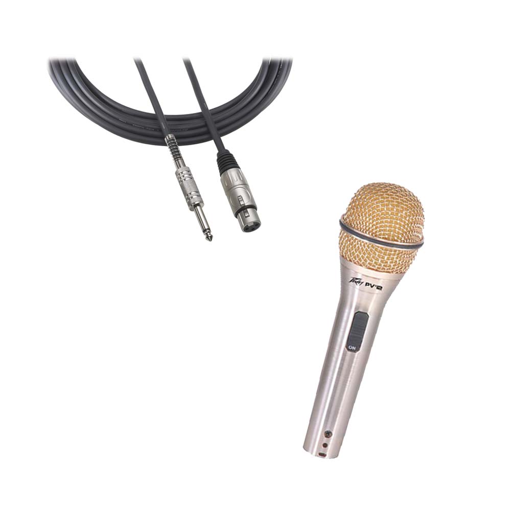 Peavey PVi 2G XLR Gold Dynamic Unidirectional Cardioid Microphone w ...