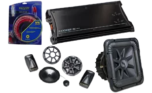 Car Audio Multi-Channel Amp & Speaker Combo