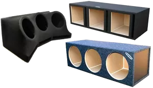 Loaded Enclosure Triple 3 Sub Woofer Boxes, Sealed, Ported, Vented ...