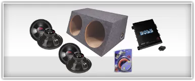 Boss Dual 12" Powered Sub Enclosures