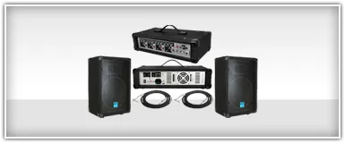 DJ System Speaker & 14 Channel Powered Mixers