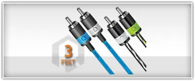 Raptor 3.0 Feet RCA Audio Interconnects