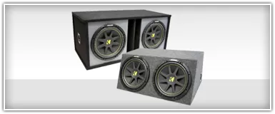 Dual 15 Inch Loaded Subwoofer Enclosures