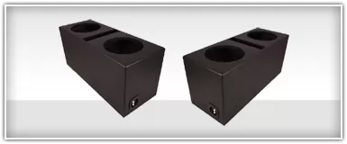 Dual 12 Inch Spray Liner Subwoofer Enclosures